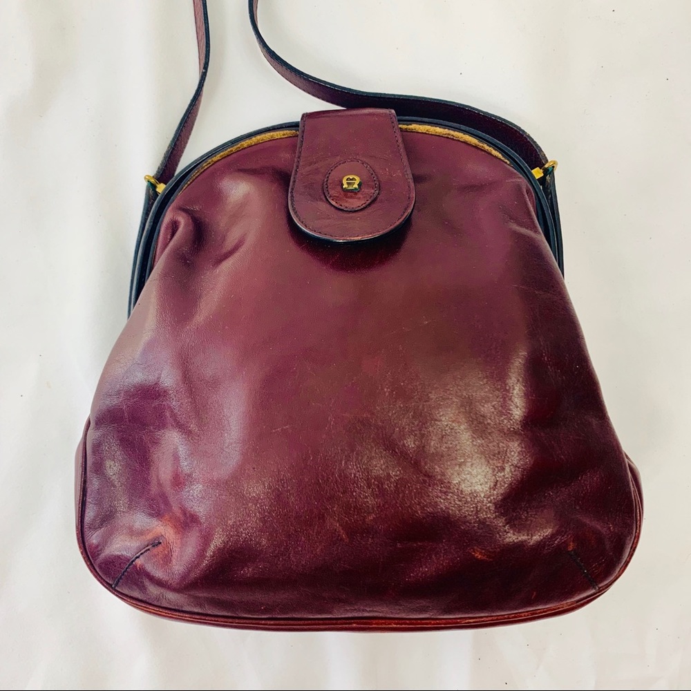 Vintage Etienne Aigner Framed Shoulder Xbody Bag - Gem